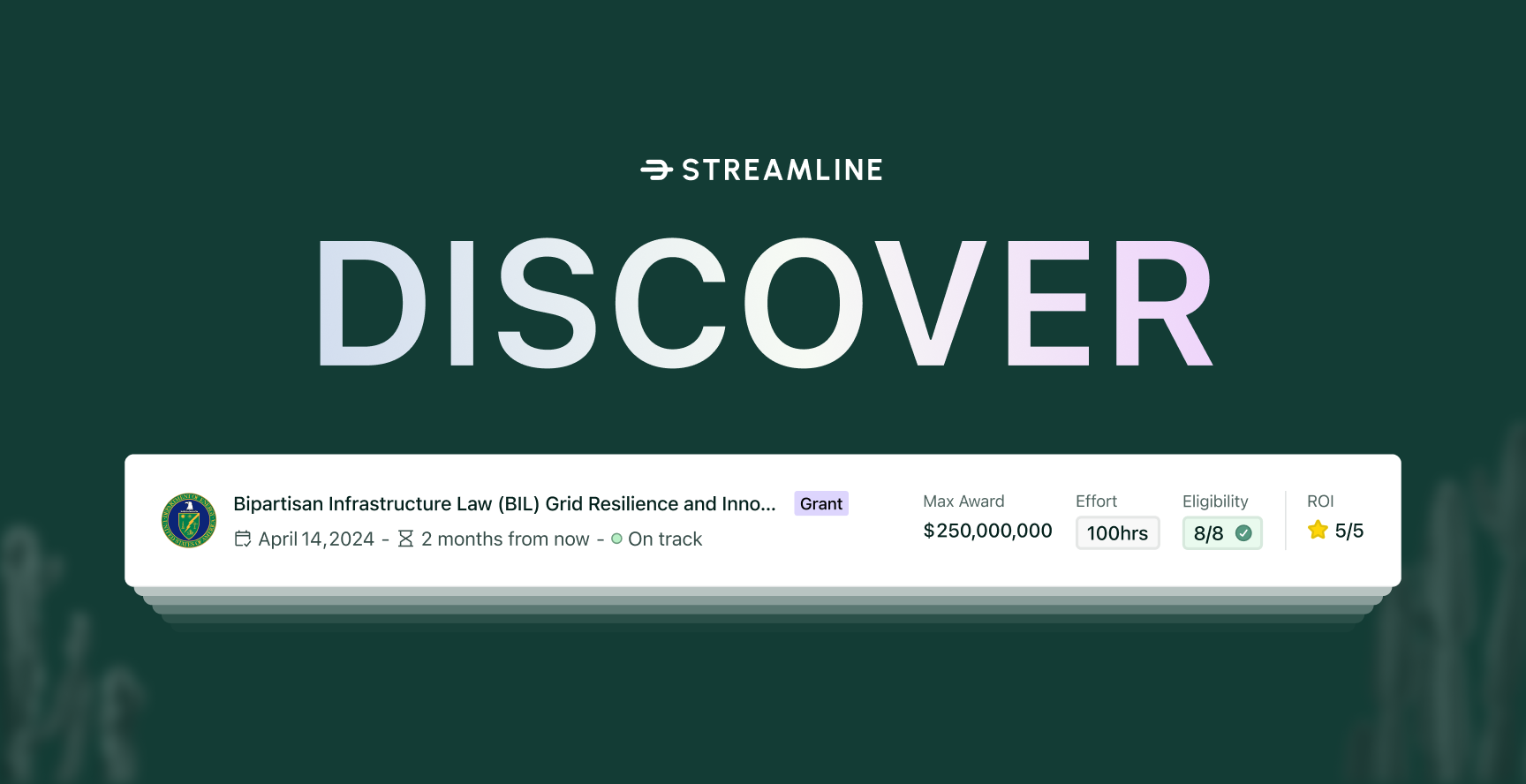 Streamline - Find and apply for government funding with AI